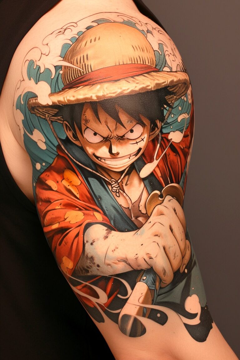 64 Unique One Piece Luffy Tattoo Ideas – Refined Aesthetique