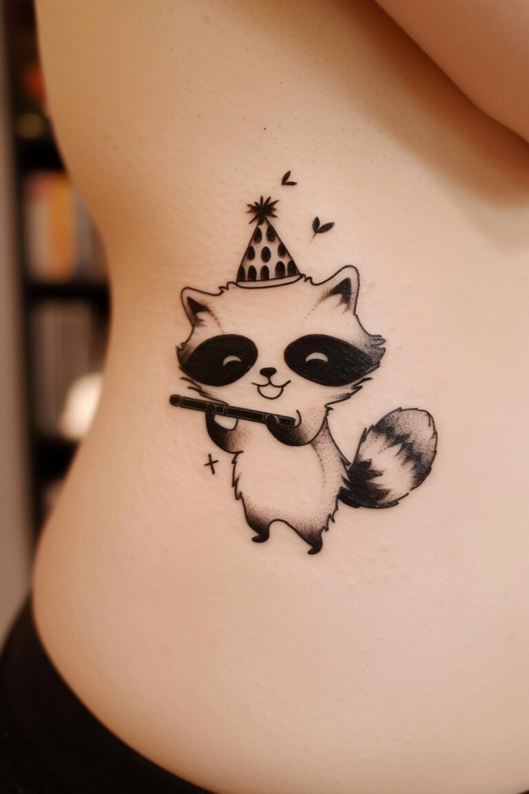 31 Unique Raccoon Tattoo Ideas That Are Not Only Cute But Also Simple ...