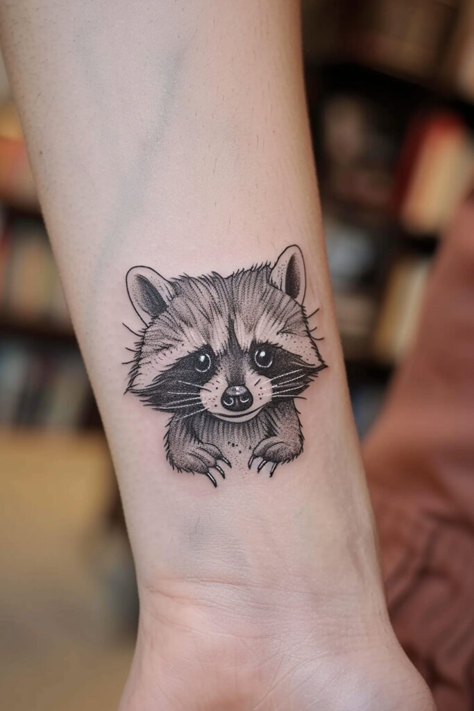 31 Unique Raccoon Tattoo Ideas That Are Not Only Cute But Also Simple ...
