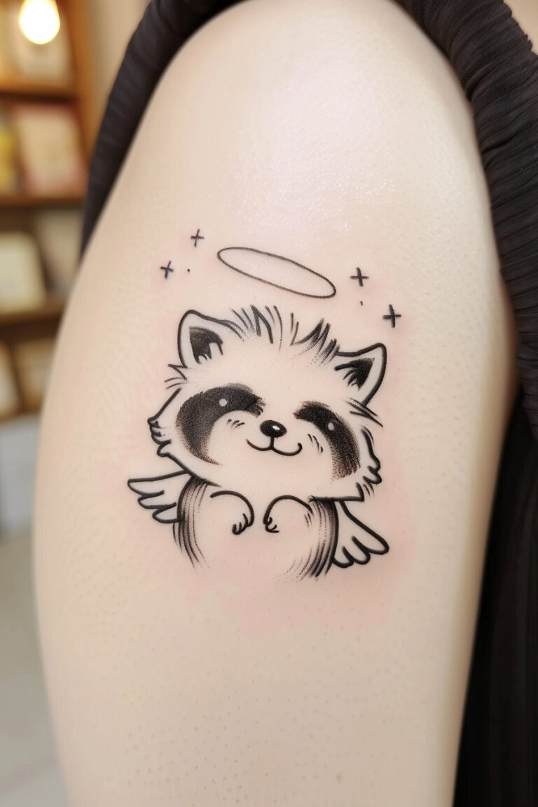 31 Unique Raccoon Tattoo Ideas That Are Not Only Cute But Also Simple ...