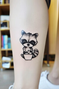 31 Unique Raccoon Tattoo Ideas That Are Not Only Cute But Also Simple ...