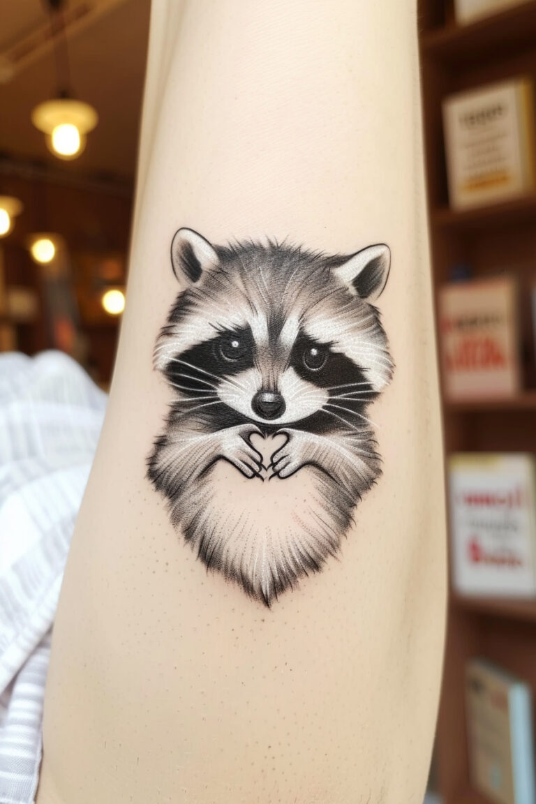31 Unique Raccoon Tattoo Ideas That Are Not Only Cute But Also Simple ...