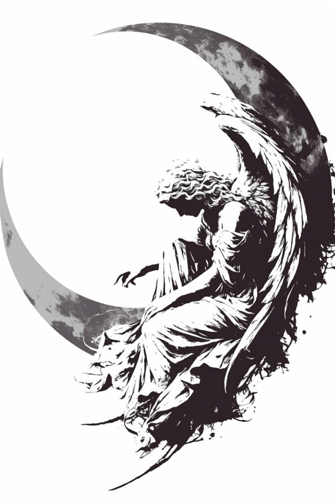 86 Unique Angel Tattoo Stencil Designs For a Timeless & Divine Look ...