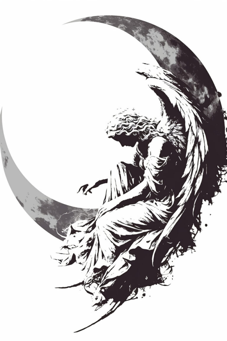 86 Unique Angel Tattoo Stencil Designs For a Timeless & Divine Look ...