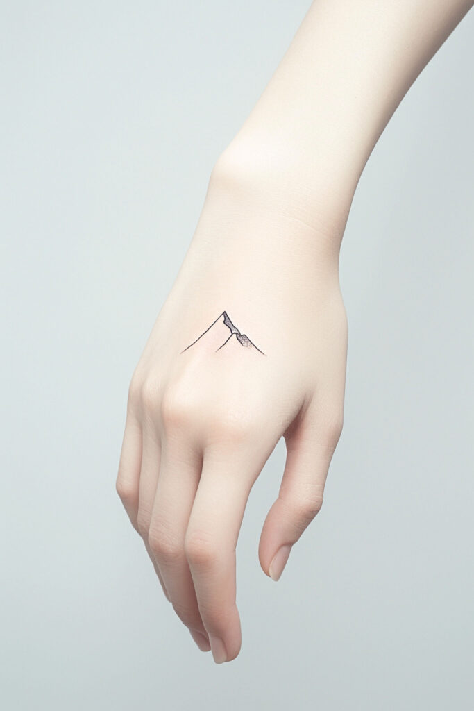 77 Chic and Simple Mountain Tattoo Design Ideas for Every Minimalist ...