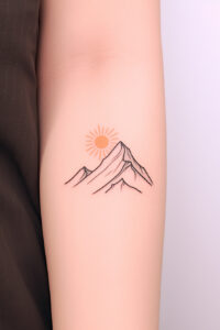 77 Chic and Simple Mountain Tattoo Design Ideas for Every Minimalist ...
