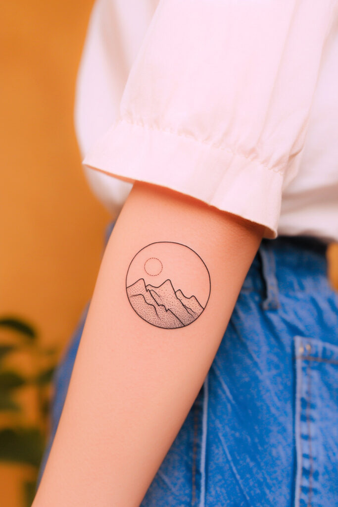 77 Chic and Simple Mountain Tattoo Design Ideas for Every Minimalist ...