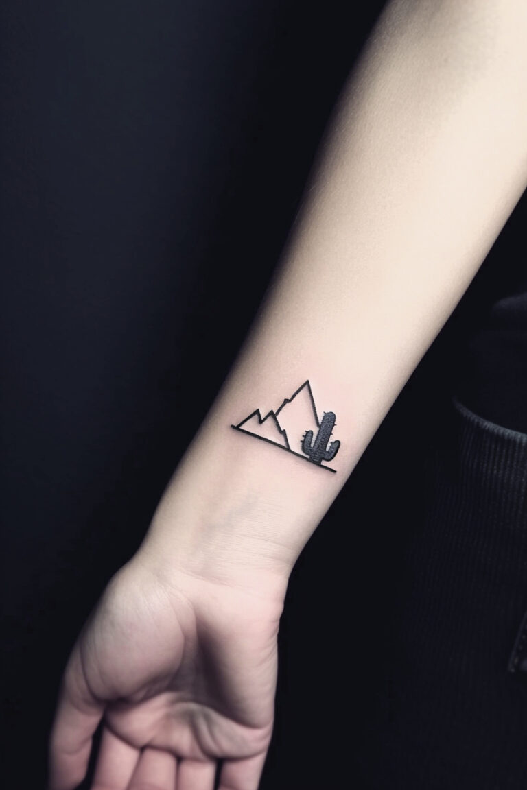 77 Chic and Simple Mountain Tattoo Design Ideas for Every Minimalist ...