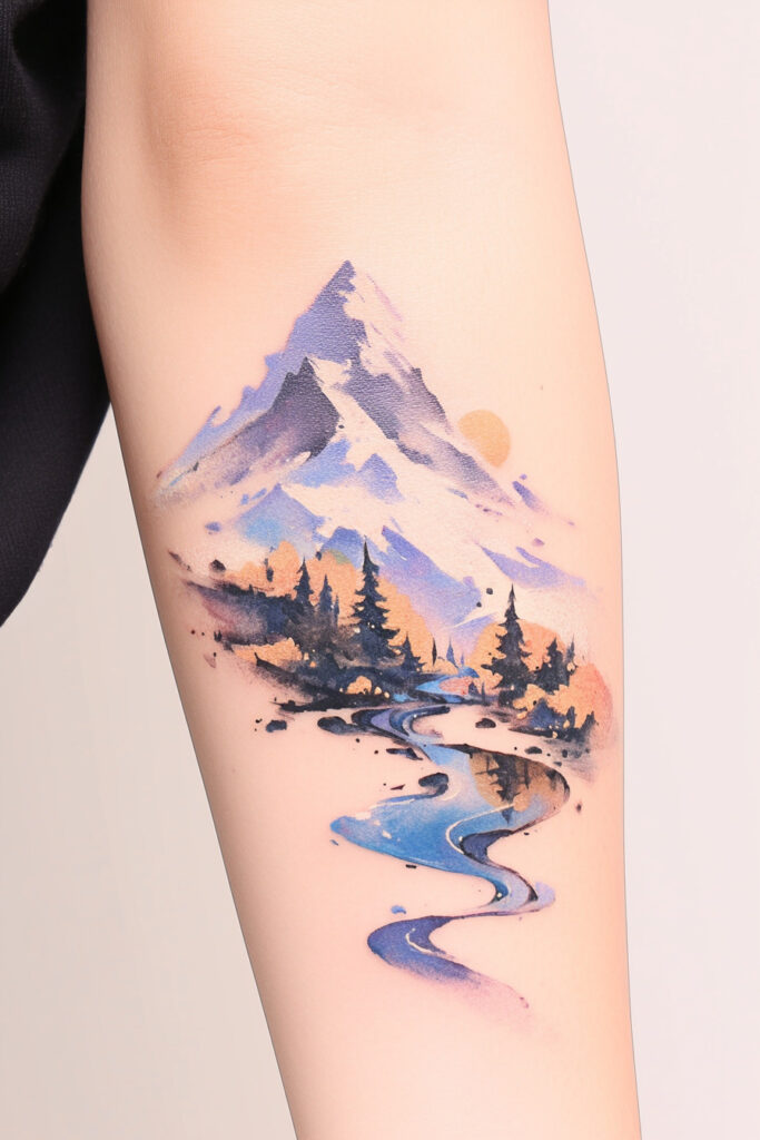 172 Breathtaking Mountain Tattoo Ideas for Nature Lovers – Refined ...