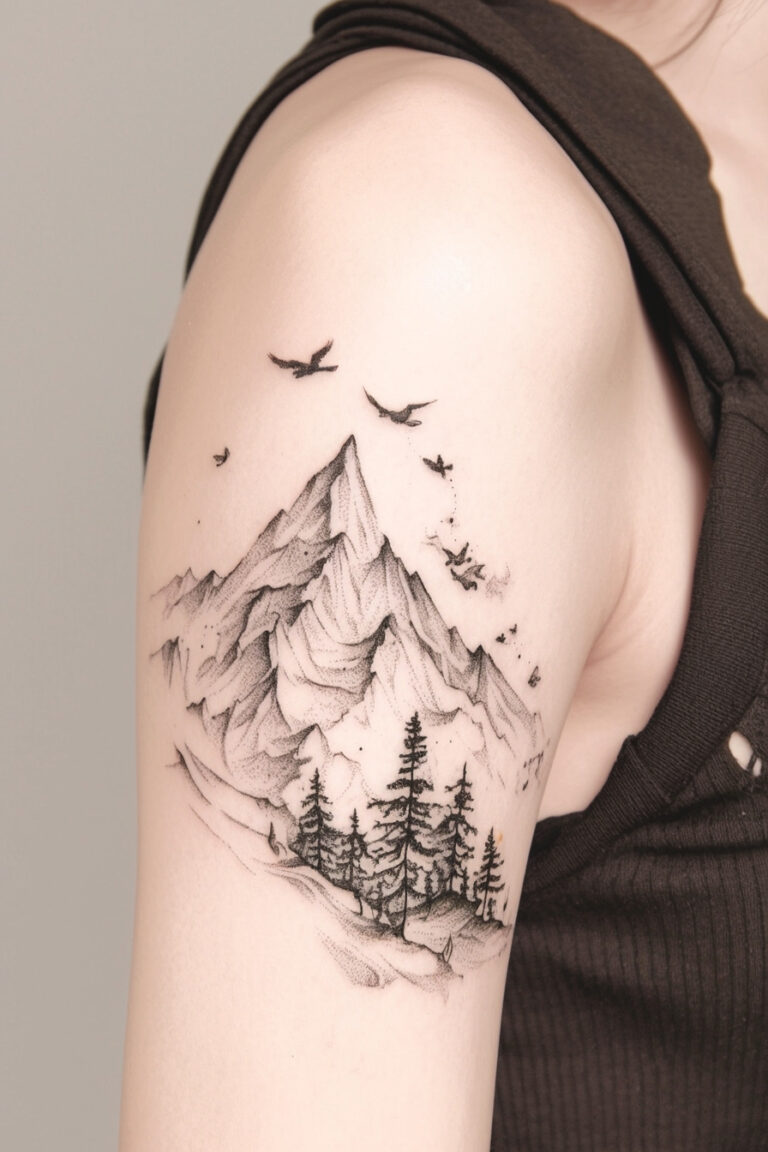 172 Breathtaking Mountain Tattoo Ideas for Nature Lovers – Refined ...
