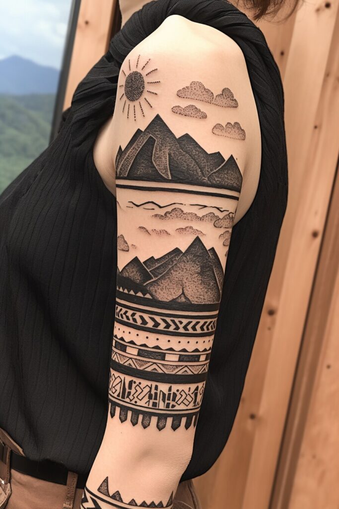 172 Breathtaking Mountain Tattoo Ideas for Nature Lovers – Refined ...
