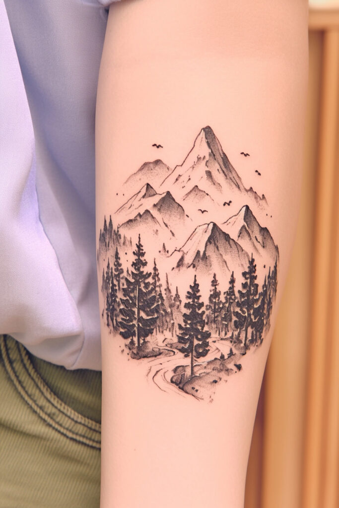 172 Breathtaking Mountain Tattoo Ideas for Nature Lovers – Refined ...
