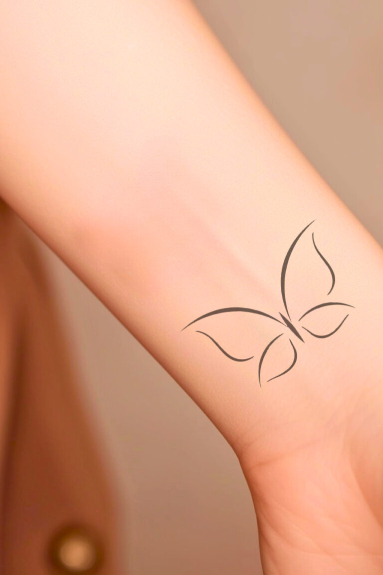 45 Simple Butterfly Tattoos Perfect For a Minimalist Look – Refined ...