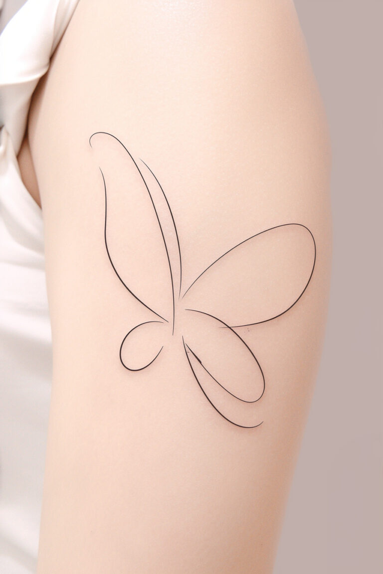 45 Simple Butterfly Tattoos Perfect For a Minimalist Look – Refined ...
