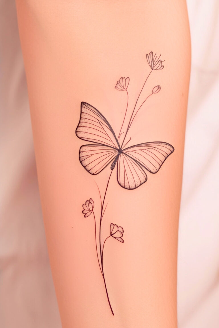 190 Aesthetic Butterfly Tattoo Design Ideas For Women & Their Meanings ...
