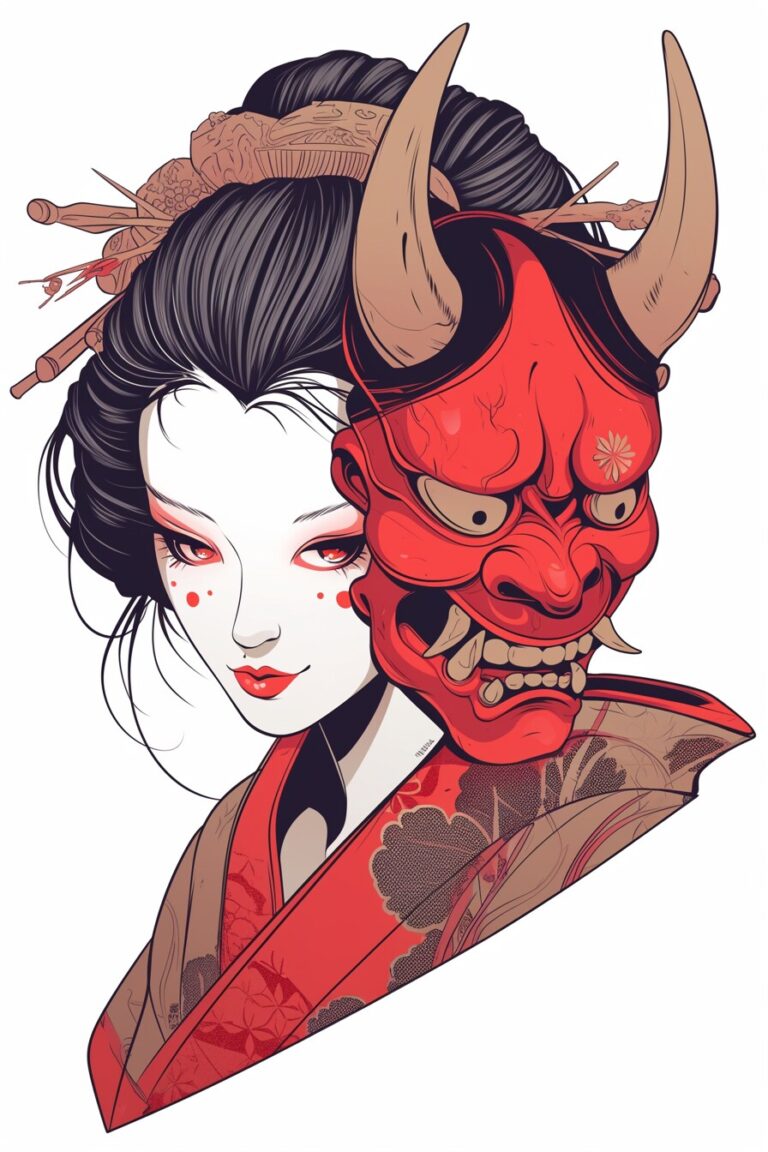 40 Captivating Hannya Mask Tattoo Designs for Bold Ink Lovers – Refined ...