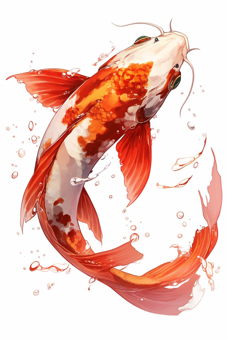 30 Creative Koi Fish Tattoo Stencil Designs for Your Next Ink – Refined ...