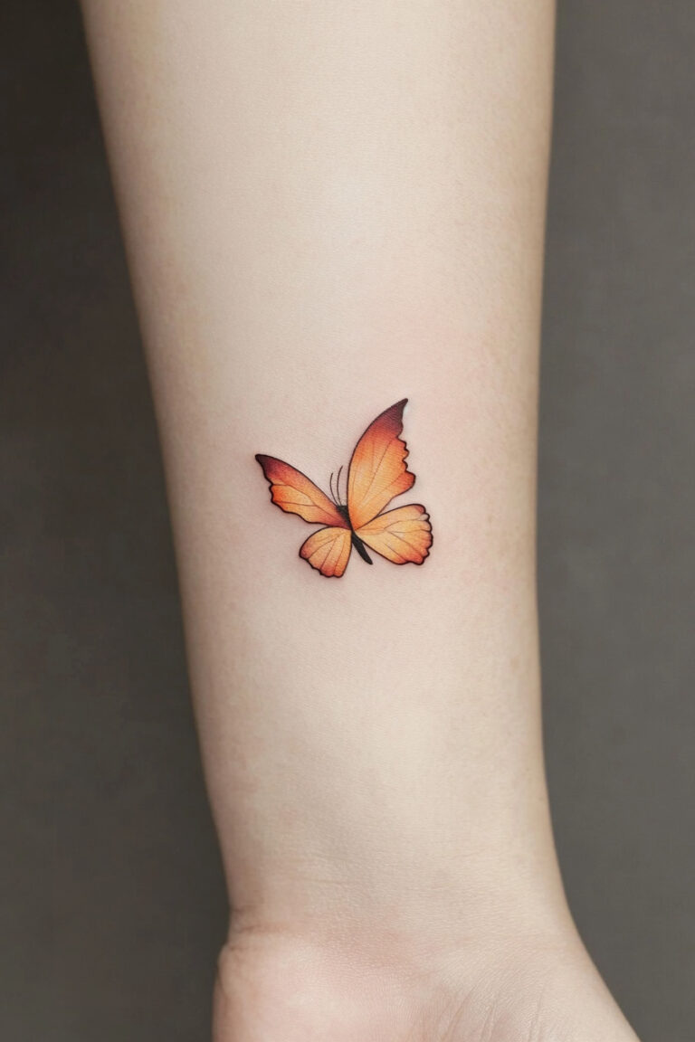 40 Beautiful Small Butterfly Tattoo Design Ideas – Refined Aesthetique