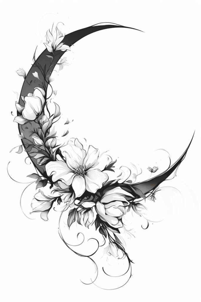 50 Unique Moon Tattoo Stencils Perfect For Every Style Refined