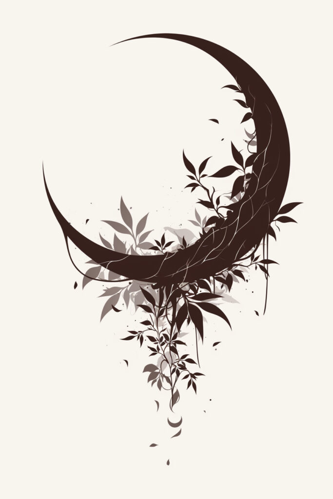 50 Unique Moon Tattoo Stencils Perfect for Every Style – Refined ...